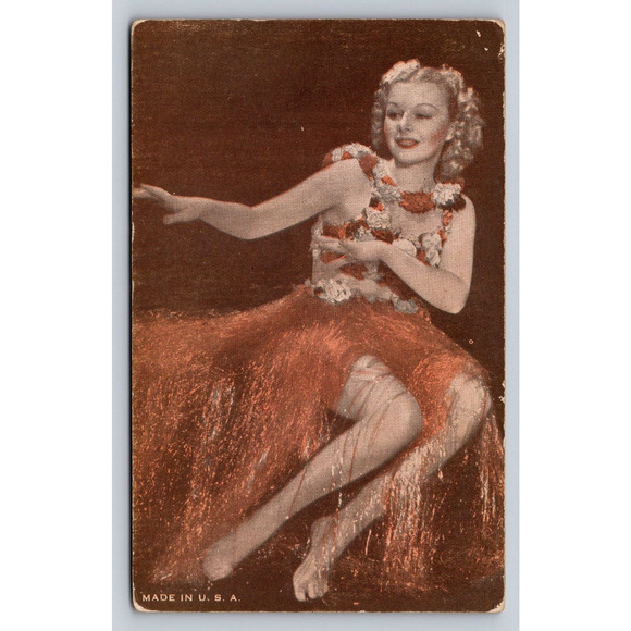 Office | World War Ii Era Vintage 194s Arcade Mutoscope Card Hula Girl ...